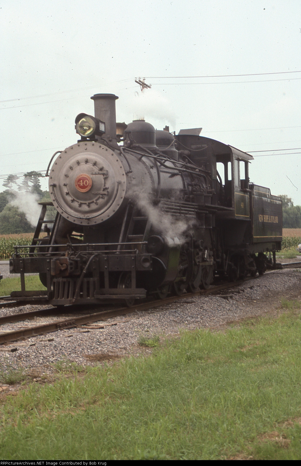 NHIR 40 running around the train to set up the return trip to New Hope